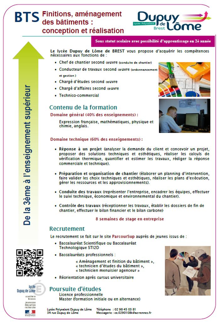 BTS FAB - CR -Lycée polyvalent Dupuy de Lôme